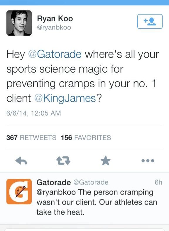 Gatorade Responds