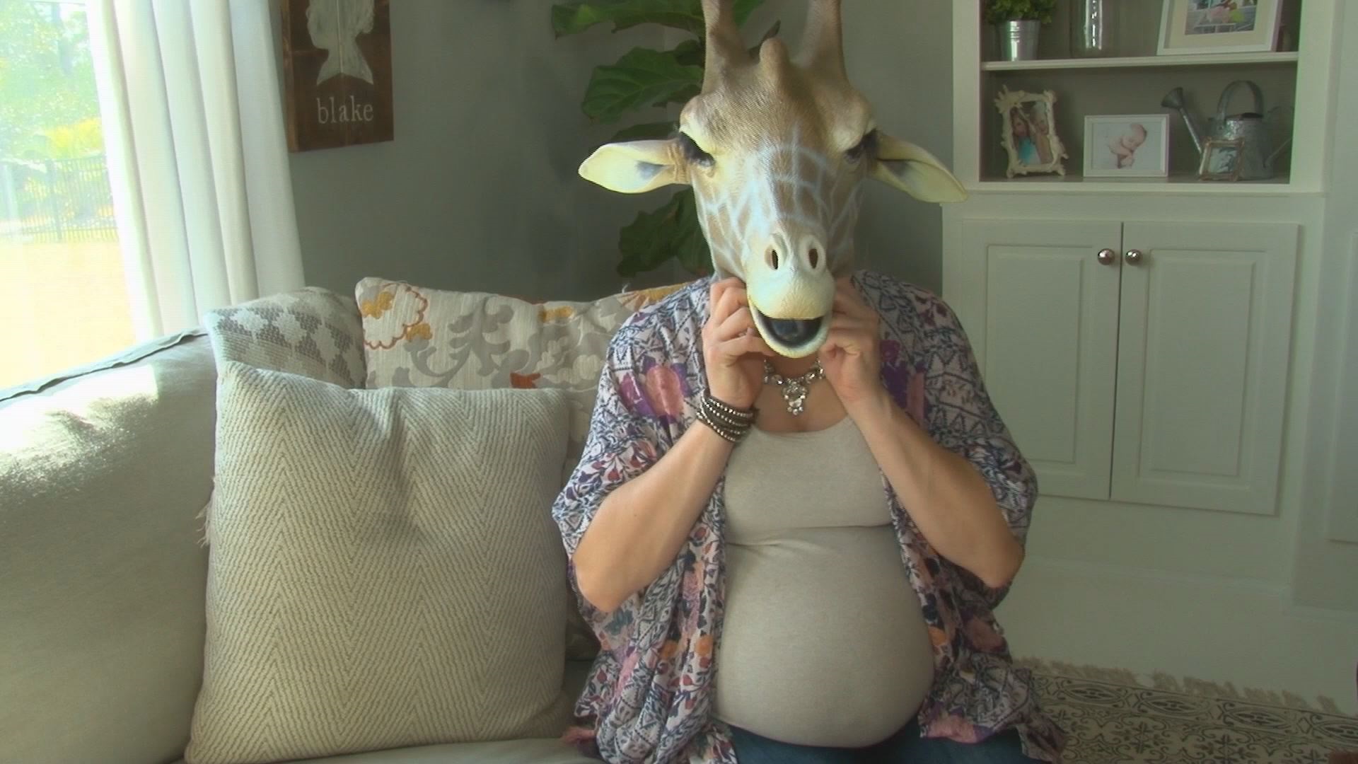 Woman's April the Giraffe impression goes viral | kvue.com Woman's April the Giraffe impression goes viral | kvue.com