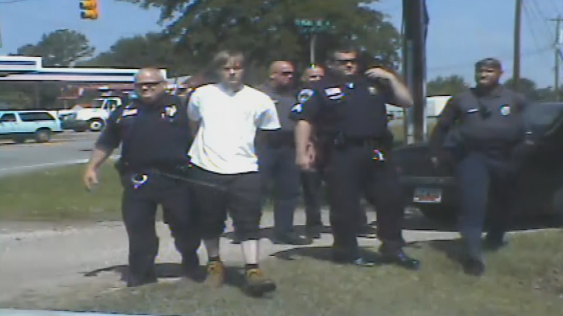 Dashcam Footage Reveals Dylann Roof's Arrest | wltx.com