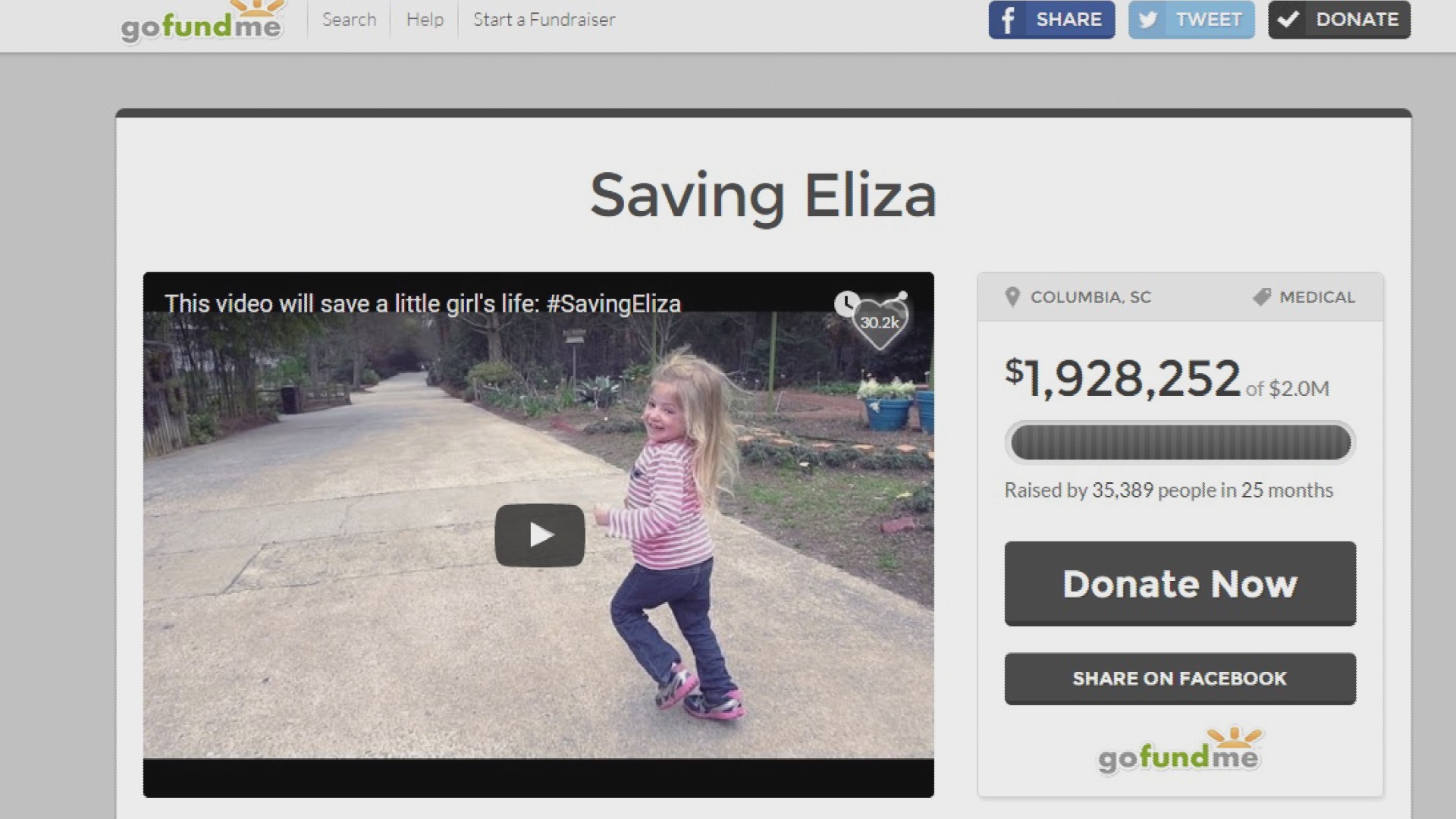 Houston Businessman To Match "Saving Eliza" Donations | wltx.com