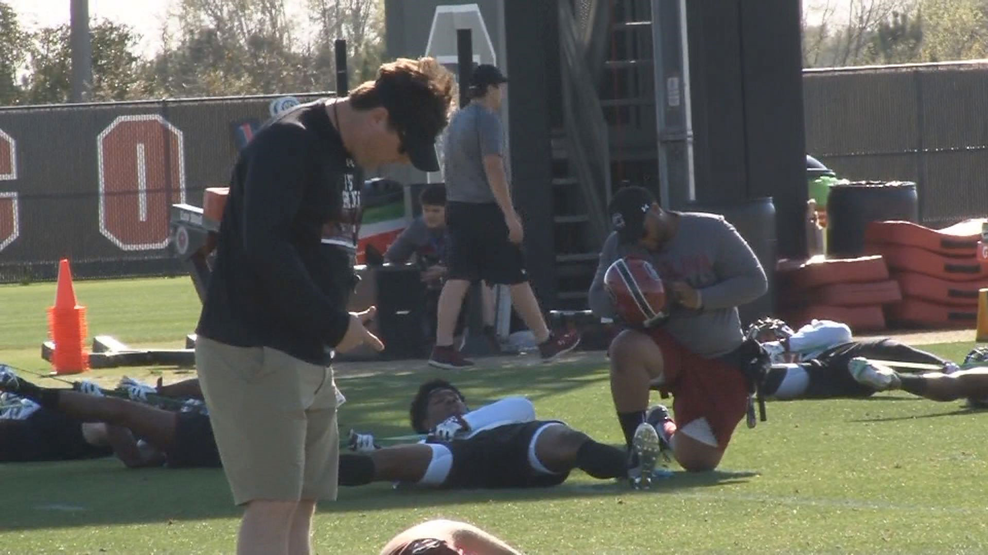 Muschamp Holds First Ever Practice as USC Coach | wltx.com