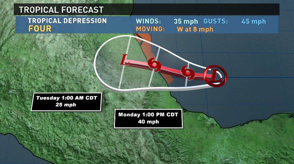 Tropical Depression Four Forms | wltx.com