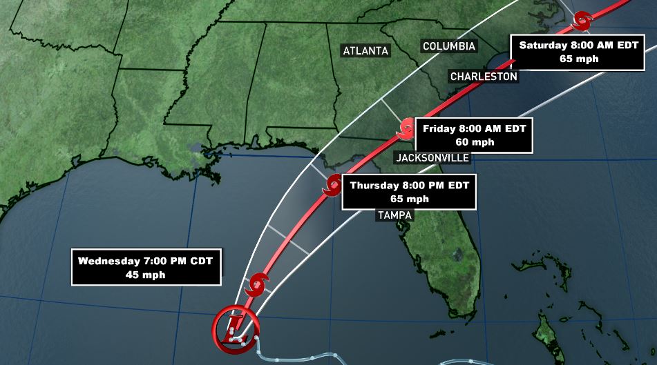 Tropical Storm Hermine Forms; System Could Affect SC Coast | wltx.com