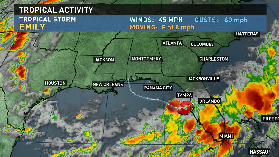 Tropical Storm Emily Forms off Coast of Florida | wltx.com