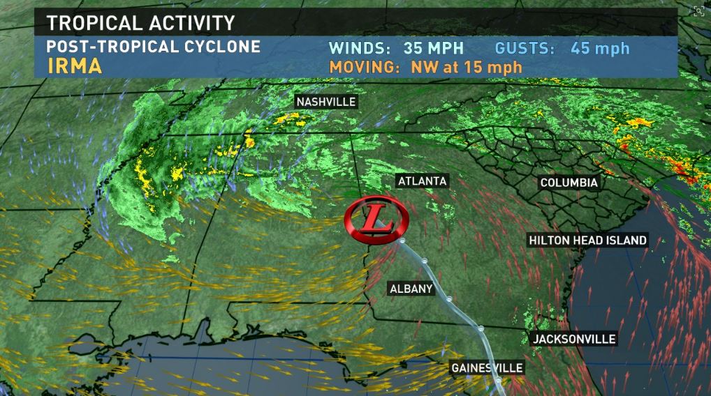 5 AM Update: Irma Now a Post- Tropical Cyclone | wltx.com